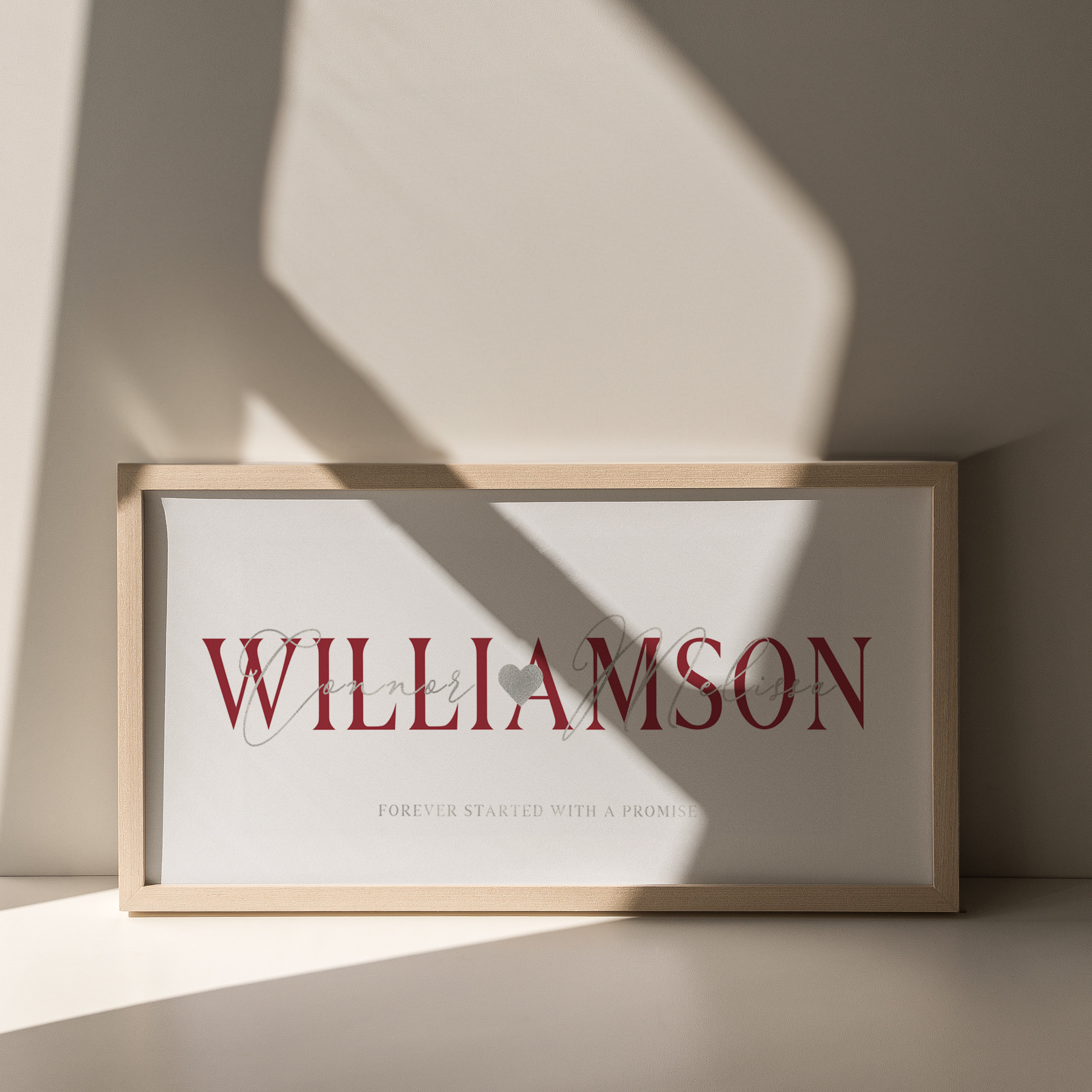 Personalised Name Print | Couples Gifts | Gifts for Her | Wedding Gift ...