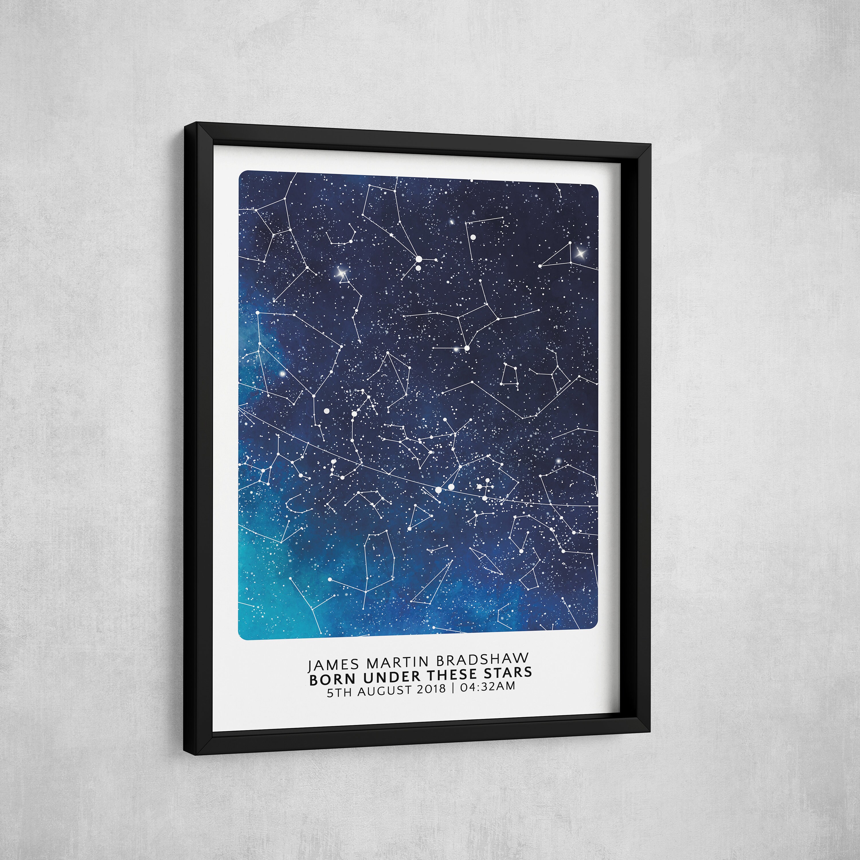 Custom Galaxy Star Map Anniversary Gift Couples Gift | Etsy UK