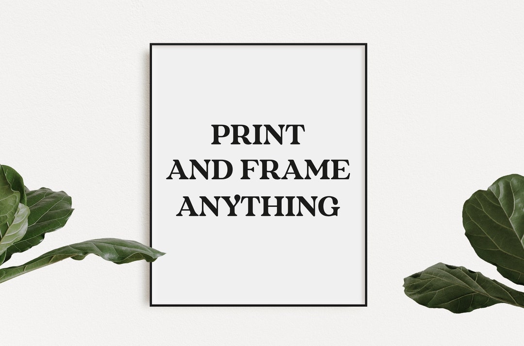 Custom Photo Print and Frame, Real Wood Frames, Personalized Gift - Etsy