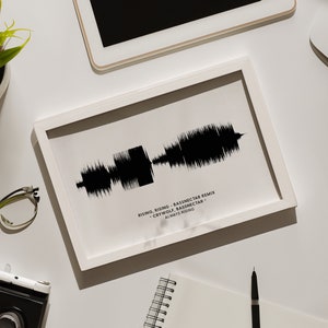 Custom Sound Wave - Sound Wave Print - Personalised Gift Music Song Art ...