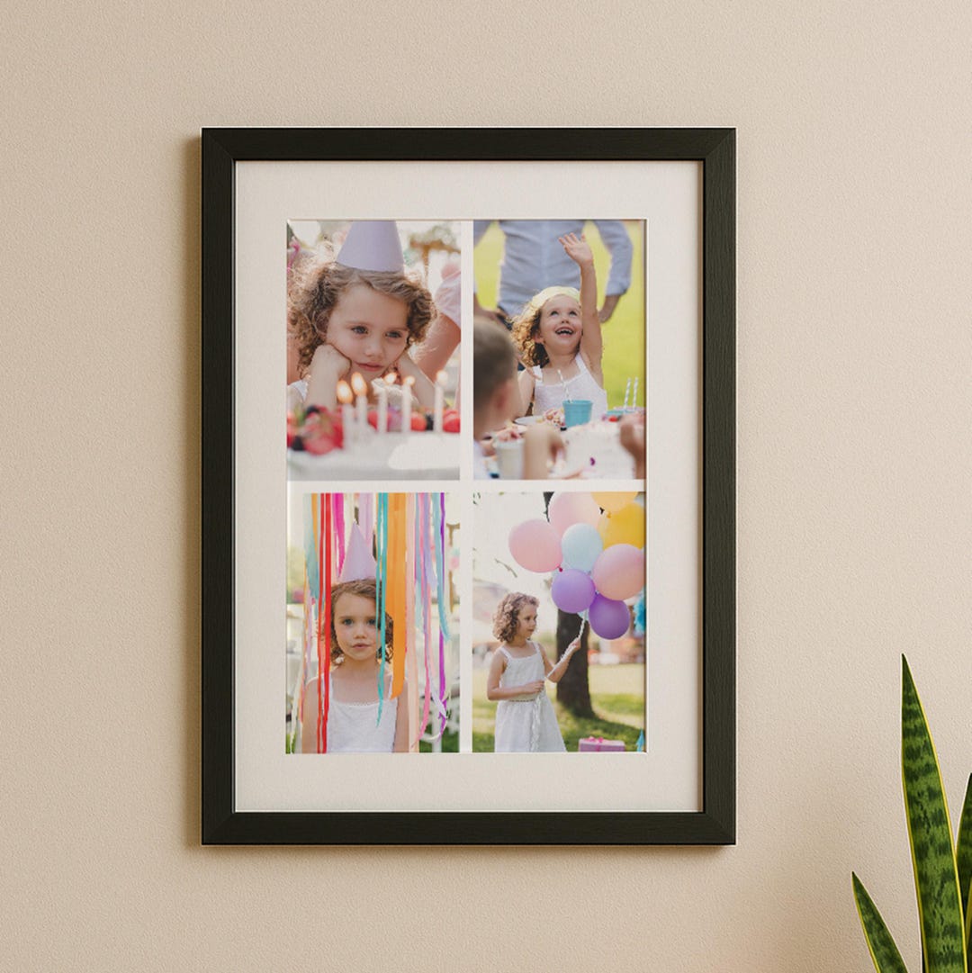 Framed Photo Print: Custom Portrait or Landscape, Handmade Wooden Frame ...