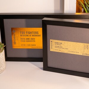 Personalised Metallic Concert Ticket Custom Music Gig - Etsy