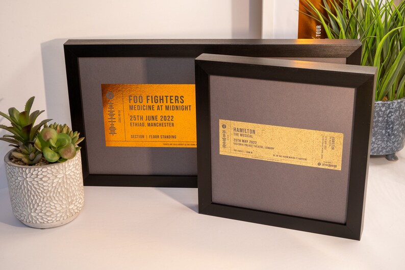 Personalised Metallic Concert Ticket Custom Music Gig - Etsy