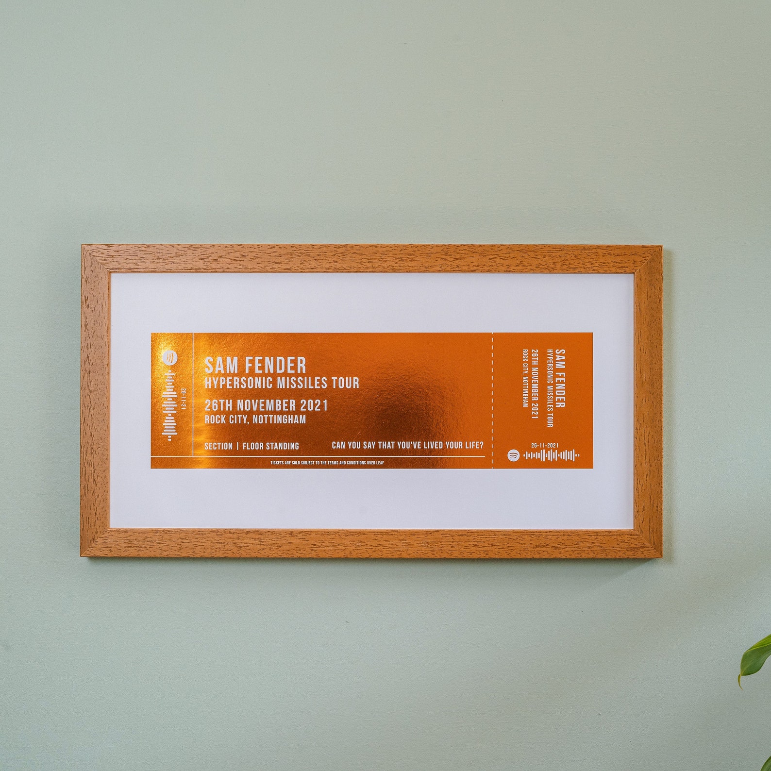 Personalised Metallic Concert Ticket Custom Music Gig - Etsy