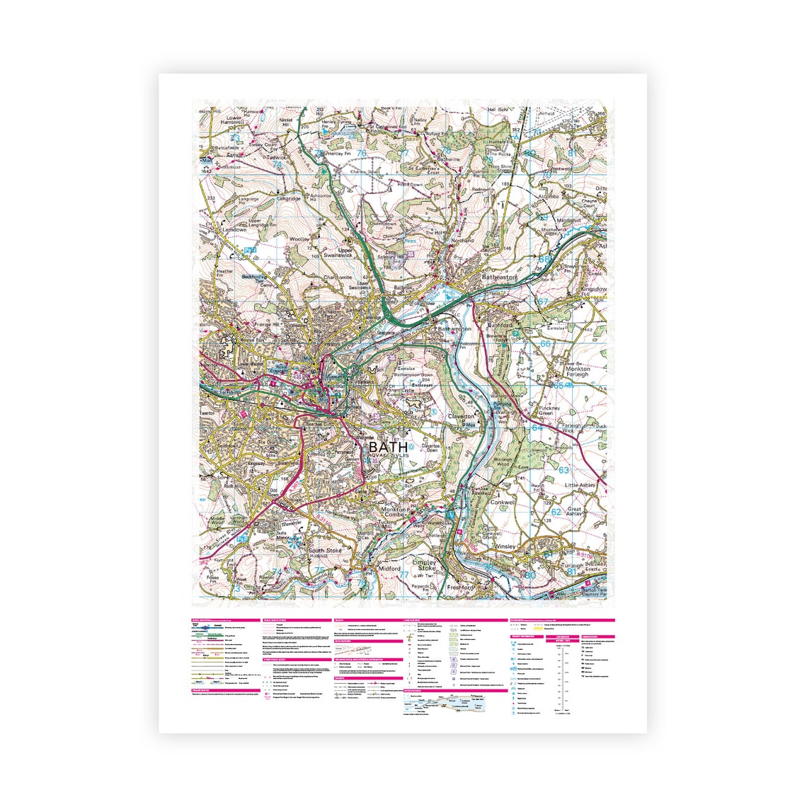 Custom OS Map Ordinance Survey Map Personalised OS Map | Etsy