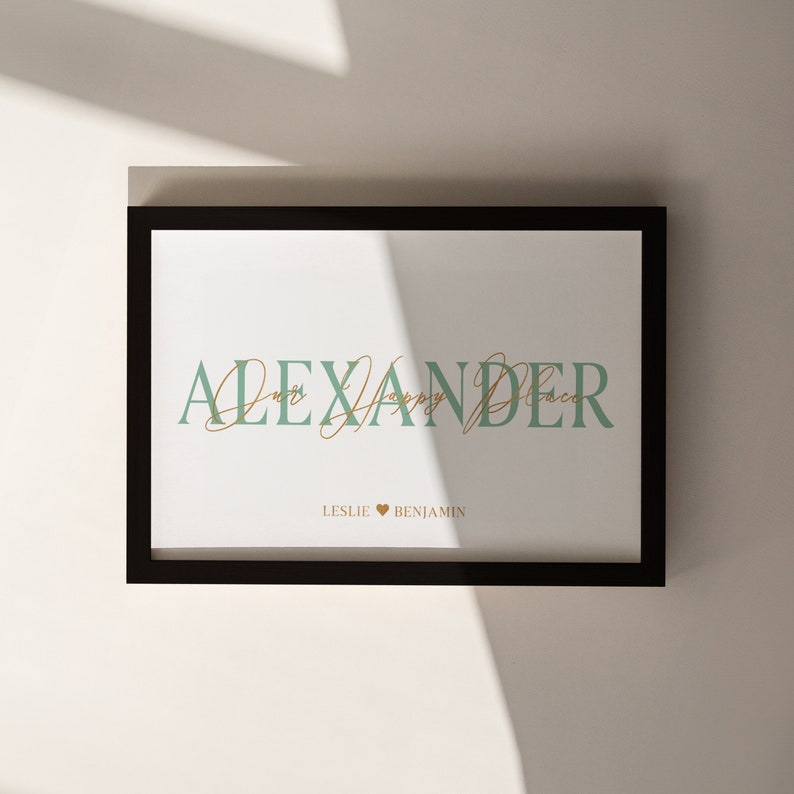 Personalised Name Print | Couples Gifts | Gifts for Her | Wedding Gift ...