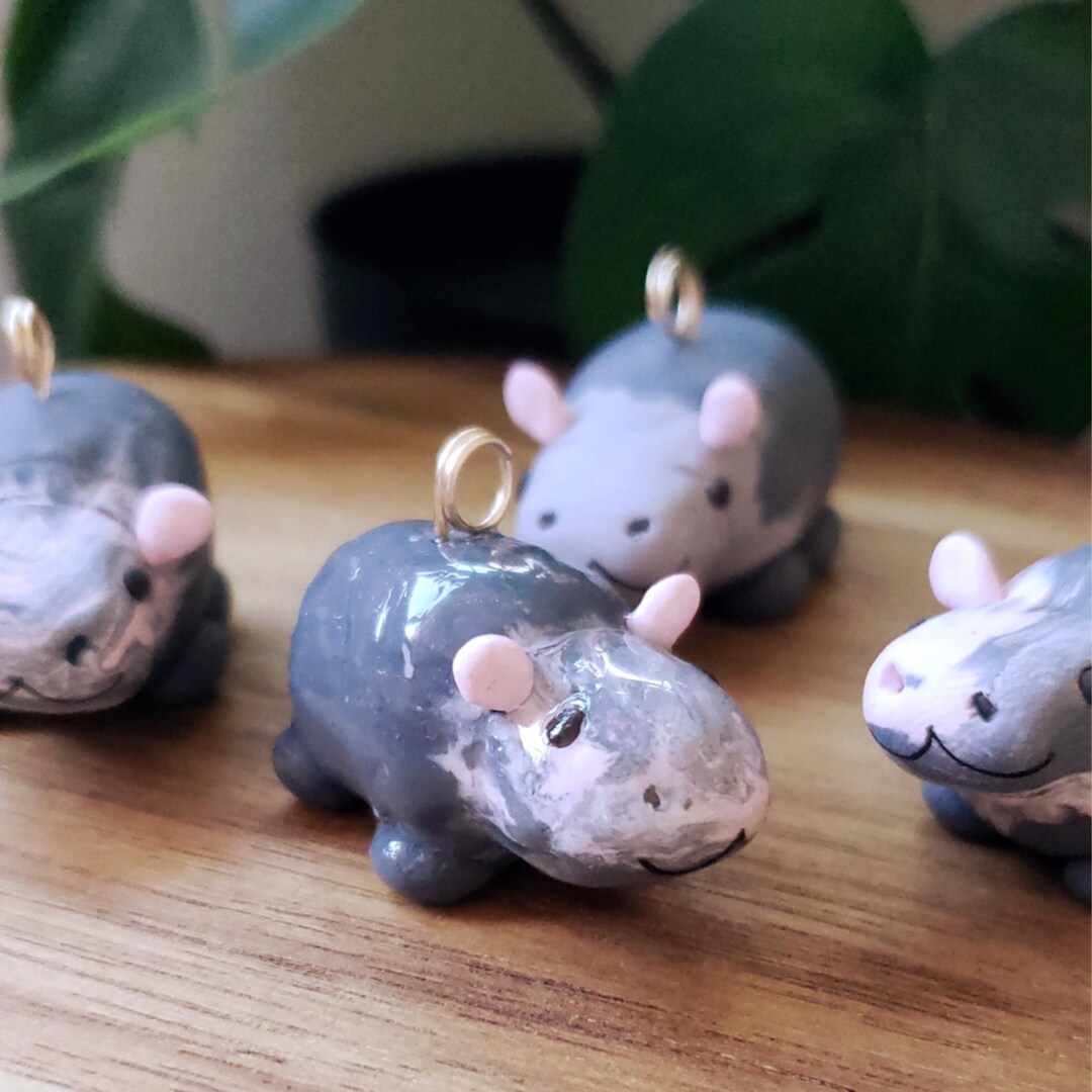 Moo Deng Charm - Etsy