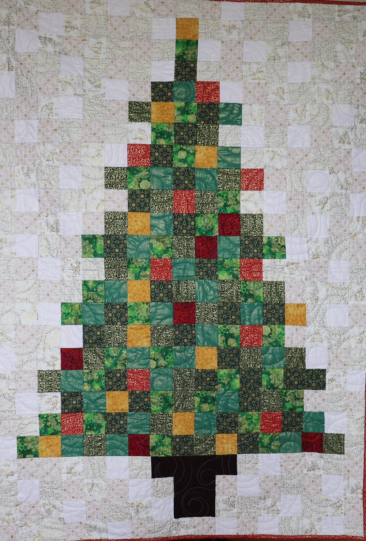 Patchwork Christmas Tree Quilt Pattern (digital Download) - Etsy
