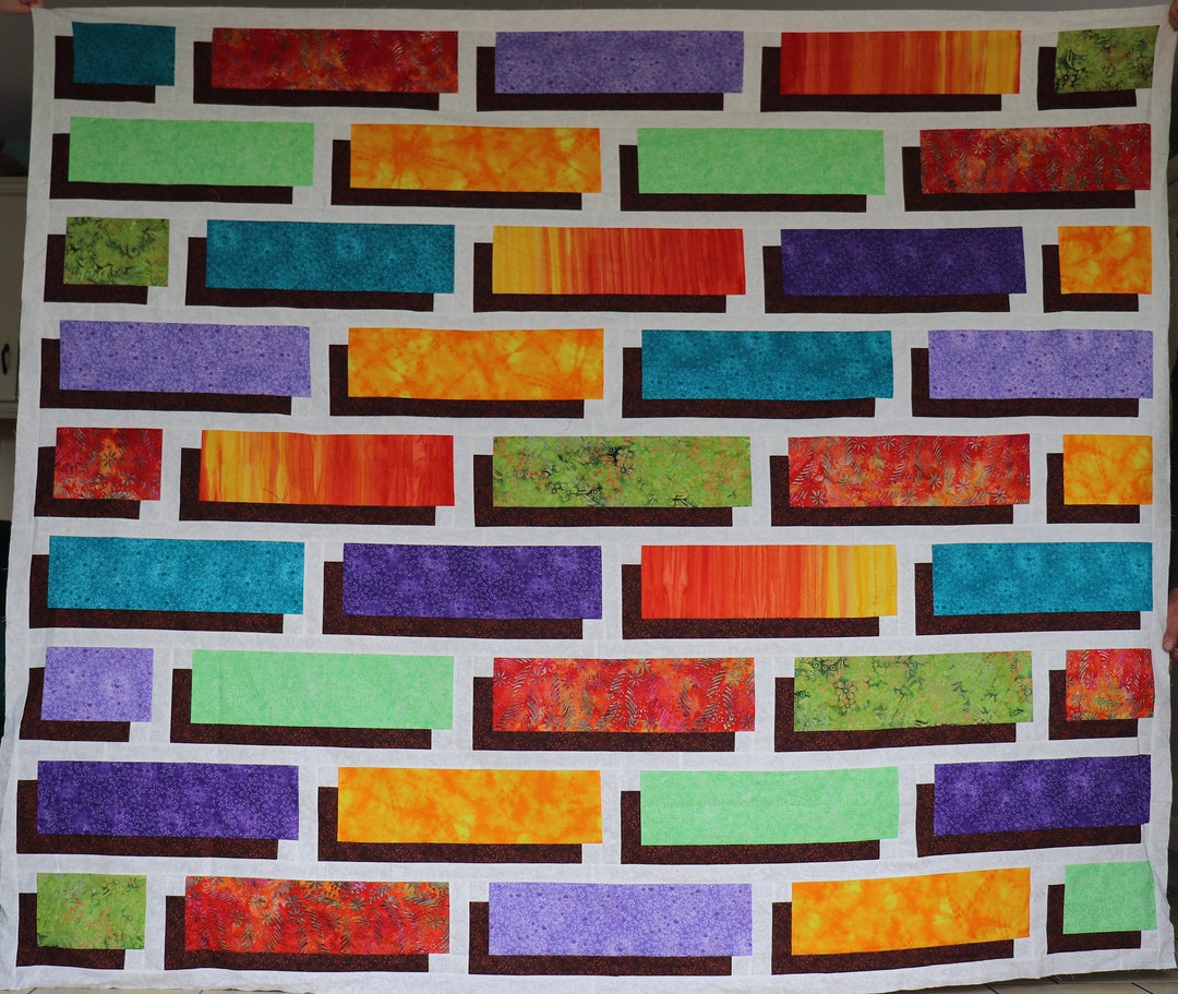 Shadow Quilt Pattern, Digital Download. Pdf Quilting Pattern, Large Bed ...