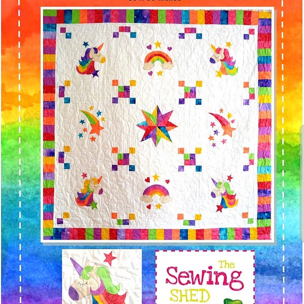 Unicorn Quilt Pattern - Etsy