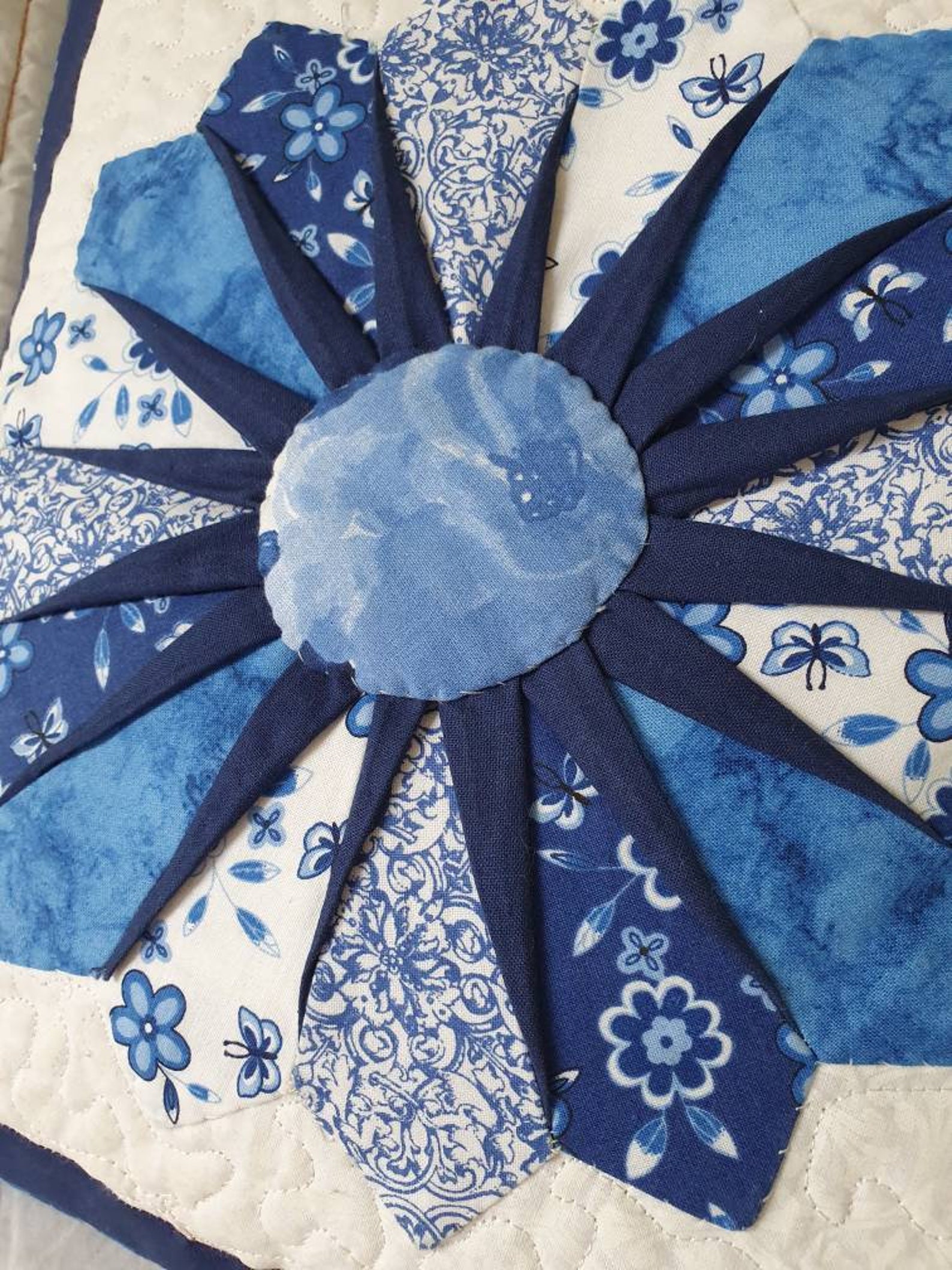 Vintage Dresden Plate Pattern and Template. Instructions for - Etsy