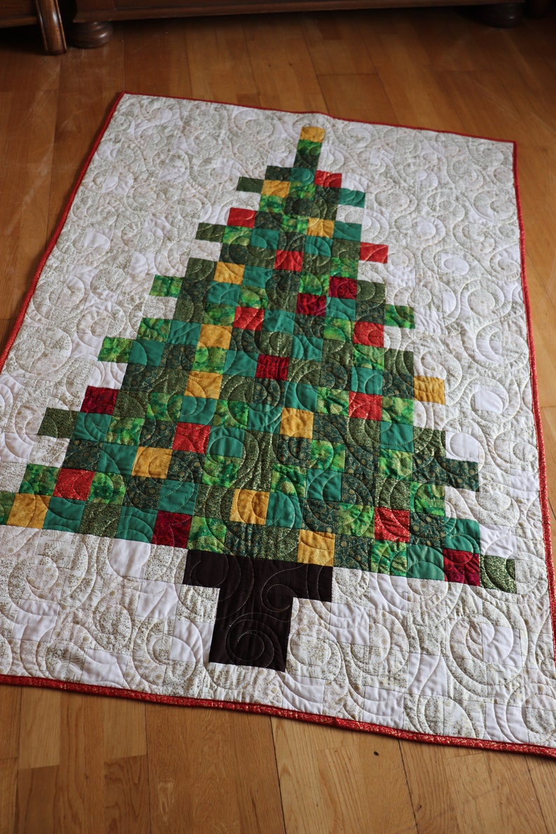 Patchwork Christmas Tree Quilt Pattern (digital Download) - Etsy