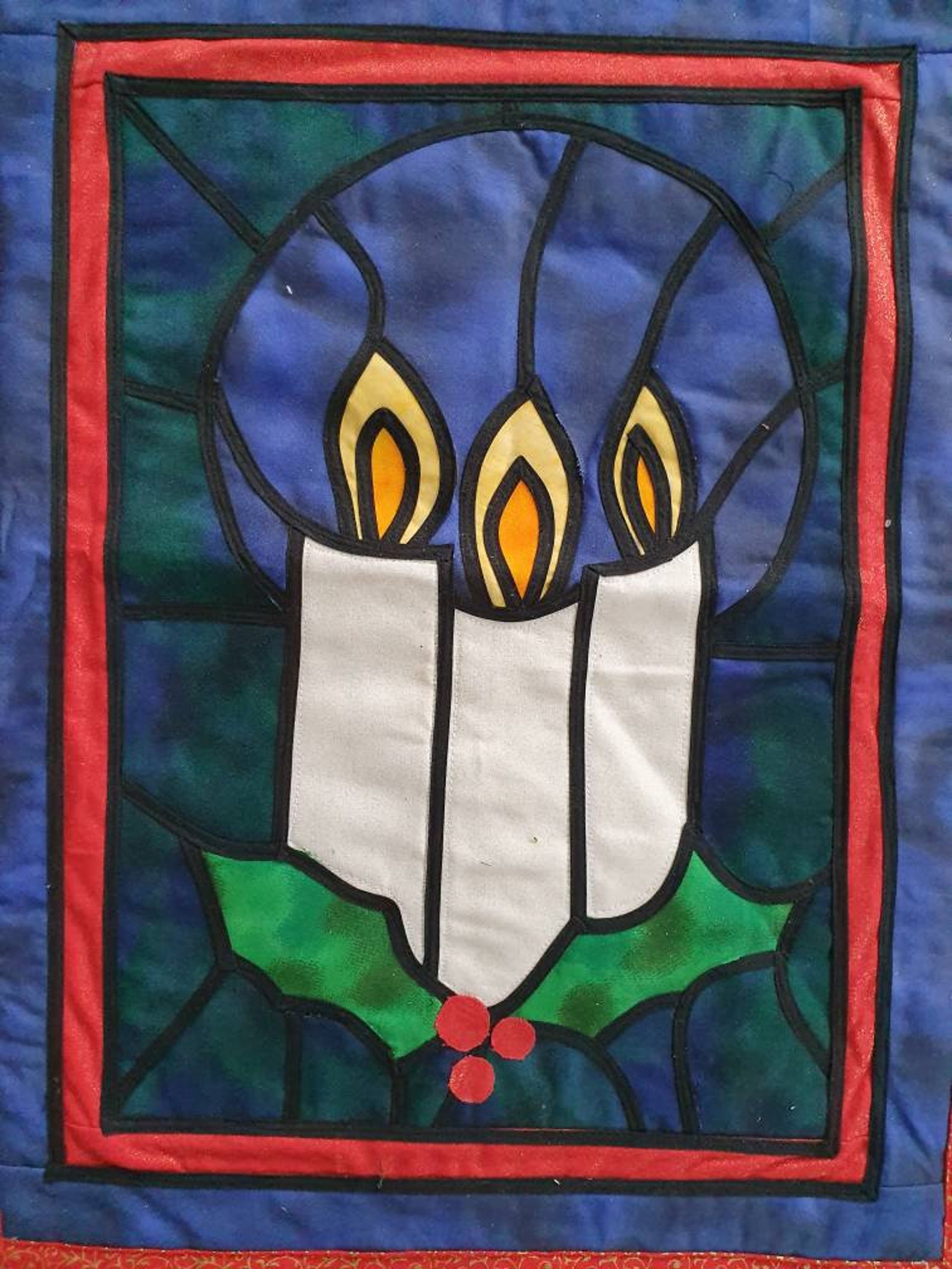 Stained Glass Window Candle Pattern OR Kit Christmas Pattern - Etsy