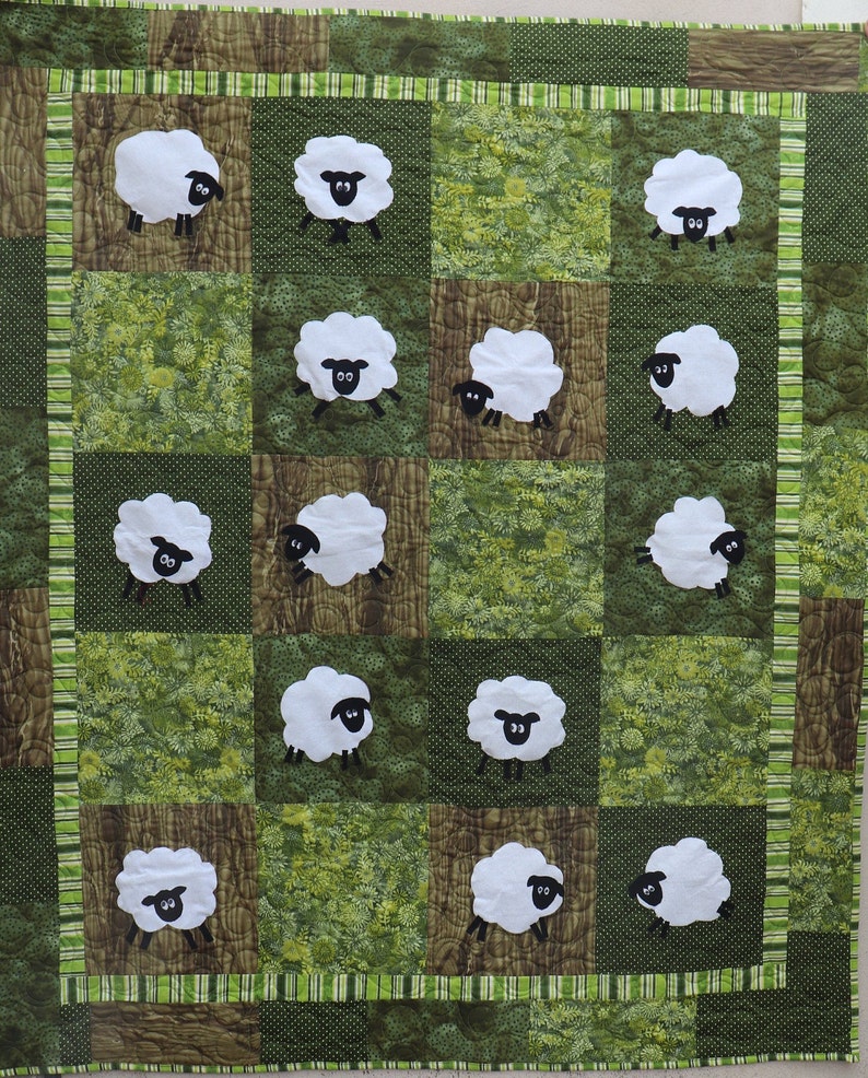 Sheep quilt pattern PDF digital download pattern to make this | Etsy