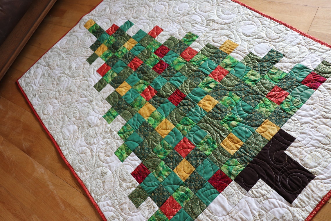 Patchwork Christmas Tree Quilt Pattern Digital Download . PDF | Etsy