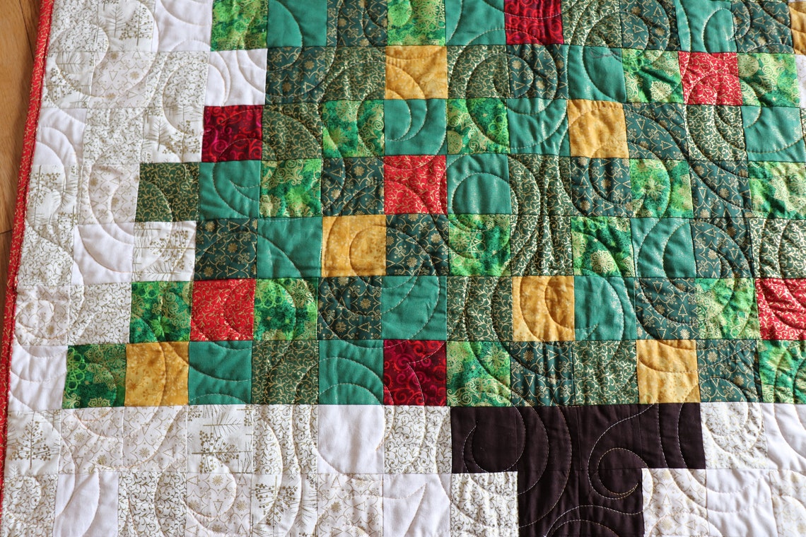 Patchwork Christmas Tree Quilt Pattern Digital Download . PDF | Etsy