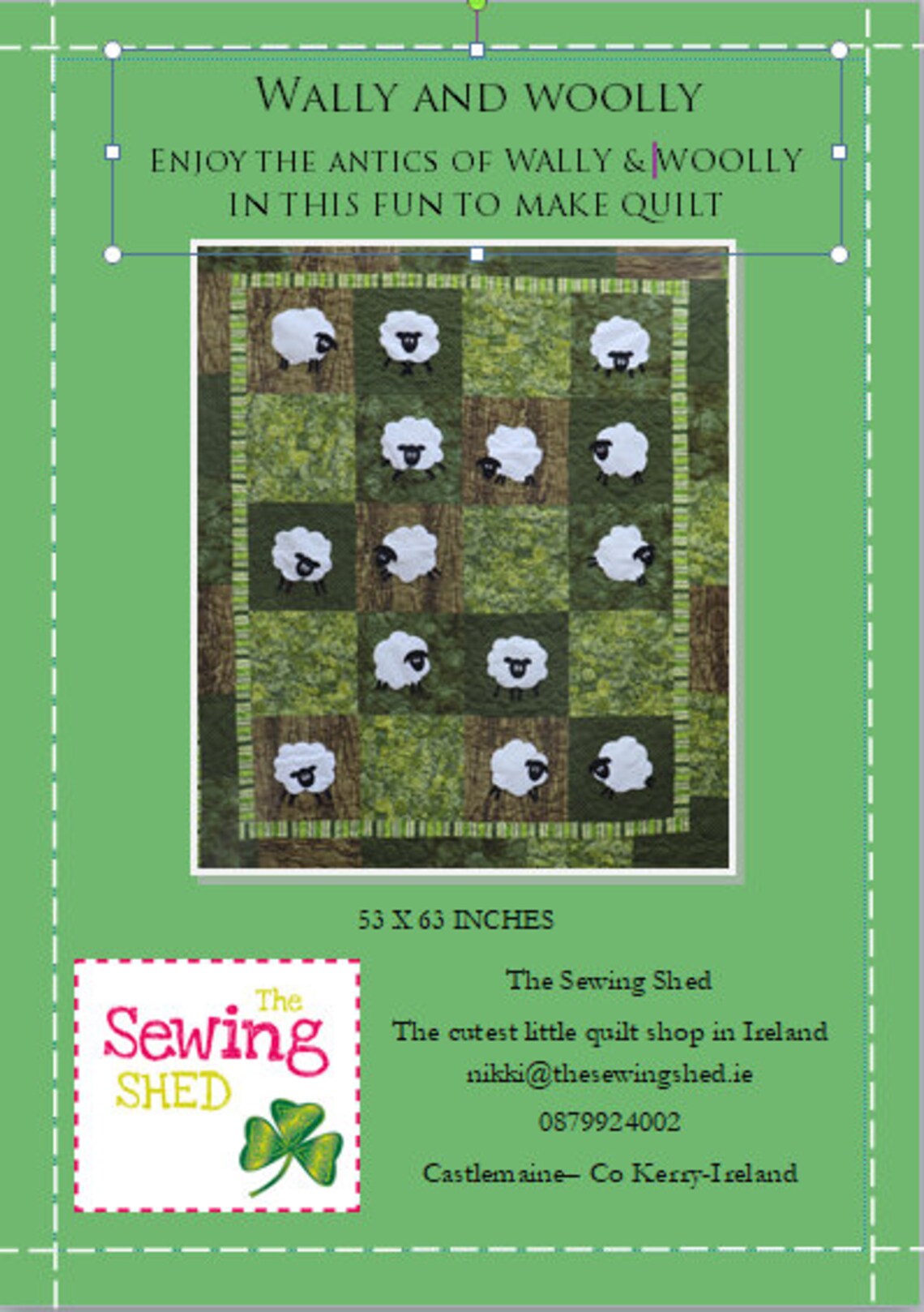 Sheep Quilt Pattern, PDF Digital Download Pattern to Make This Stunning ...