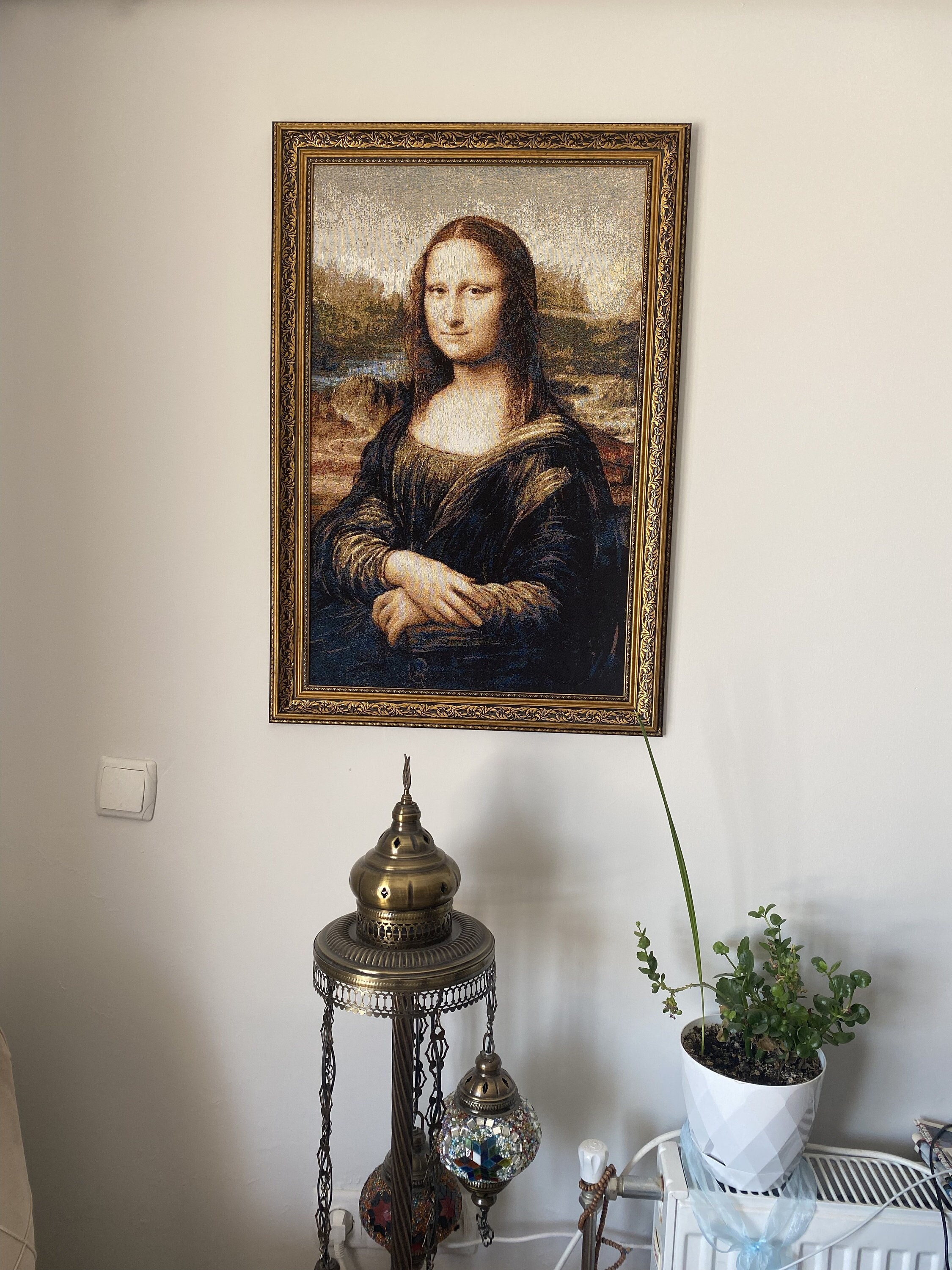 Gobelin Mona Lisa,luxury Wall Art,belgian Gobelin Wall Tapestry Hanging ...
