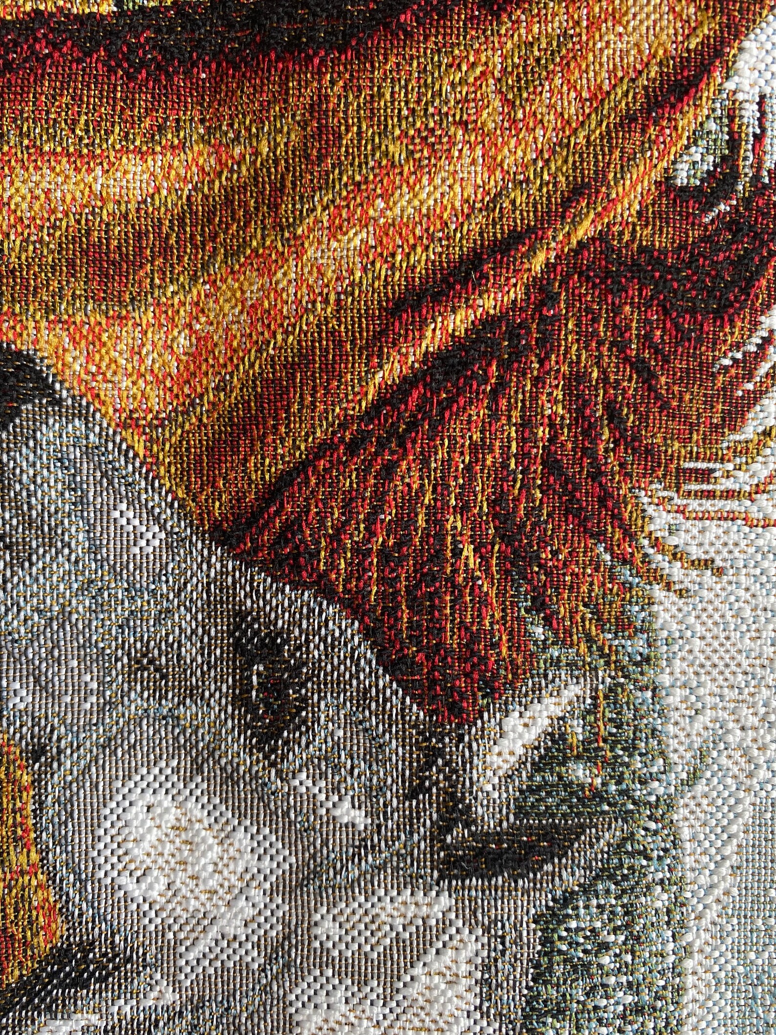 Rear up Horse Tapestry / White Horse / Woven Art / Running Horse ...