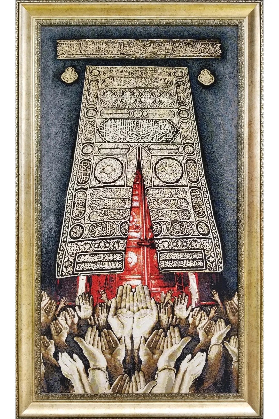 Islamic Kaaba Cover Wall Art, Gobelin Kaaba Kiswa, Home Decor ...