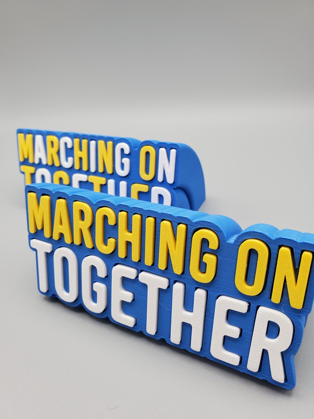 Free Standing 3D Printed Marching on Together Leeds United LUFC Sign - Etsy
