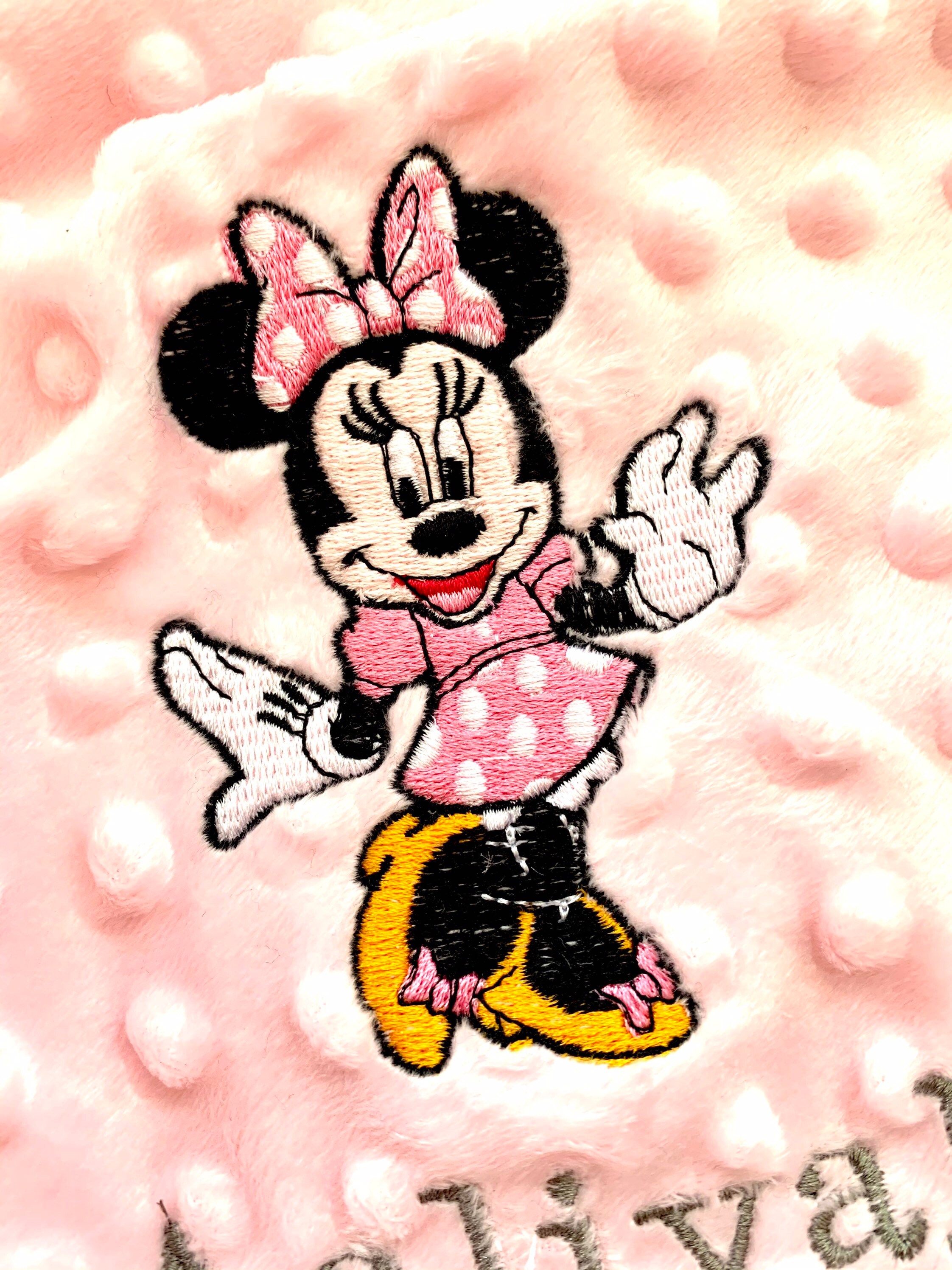 Minnie Mouse personalised Baby Blanket - Etsy 日本