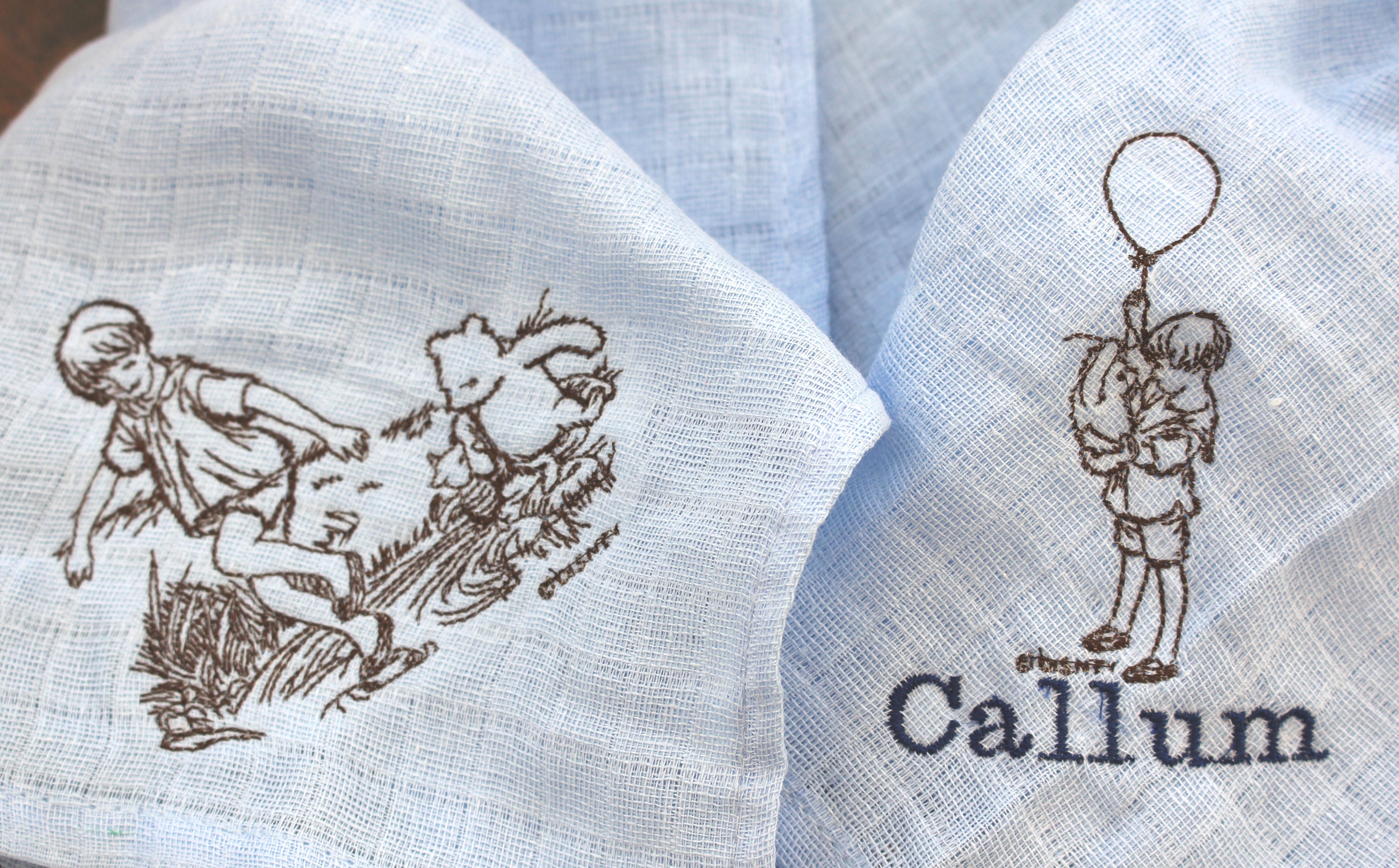 Personalised Disney and Winnie the Pooh Muslin / Burp Cloths - Etsy