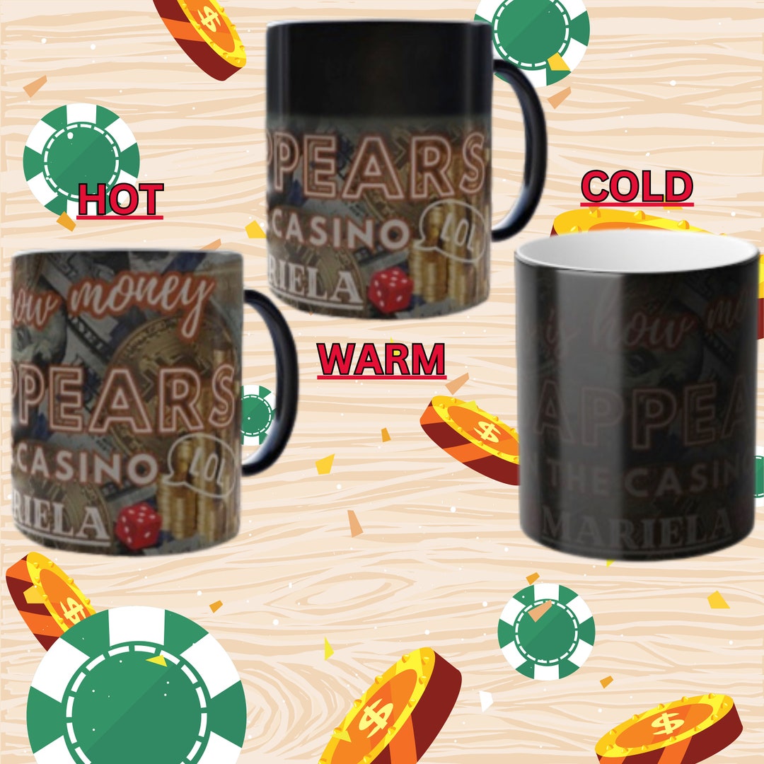 Personalized Casino Lovers Gift,custom Color Morphing Mug,custom ...