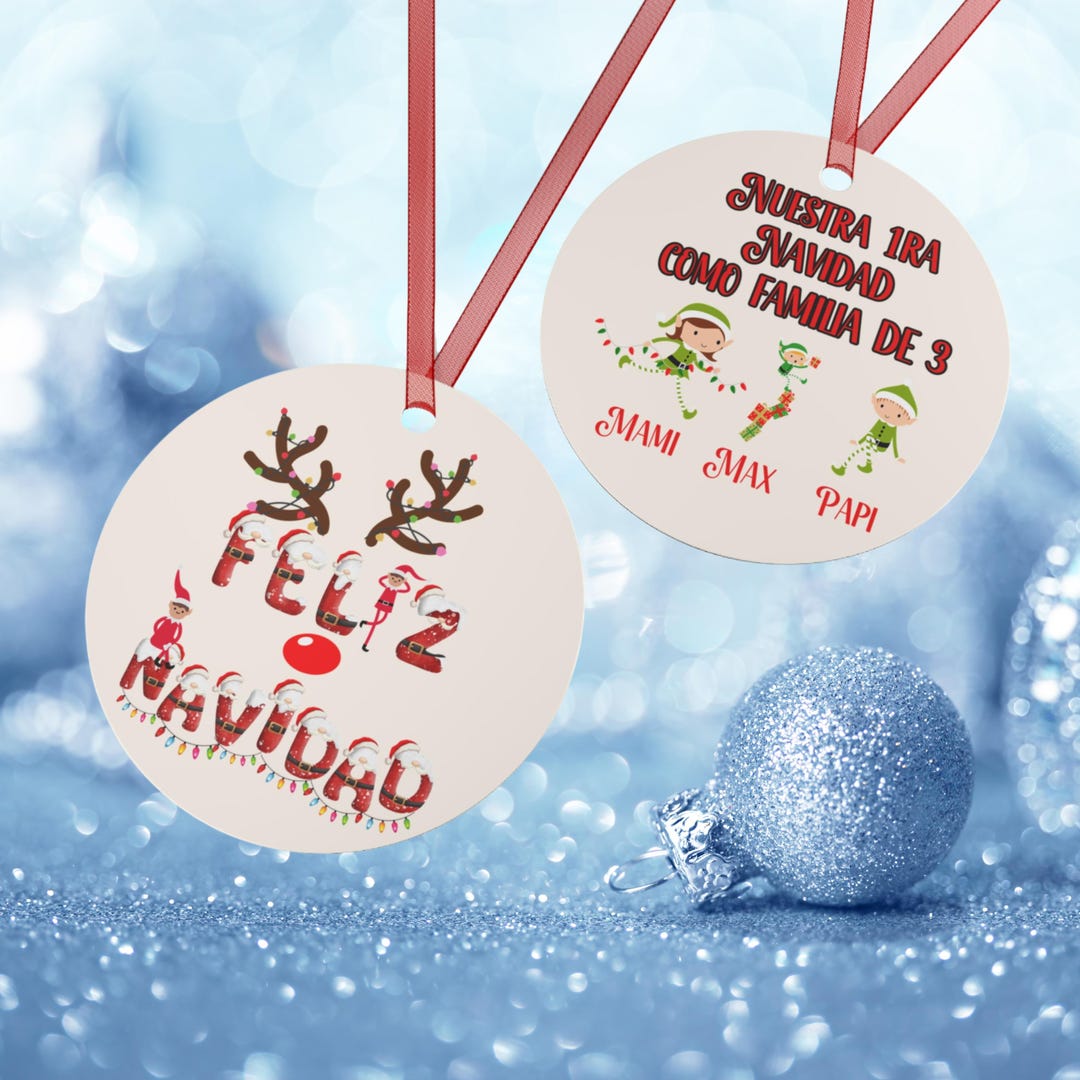 Our First Christmas Spanish Quote Ornament Custom Feliz Navidad ...