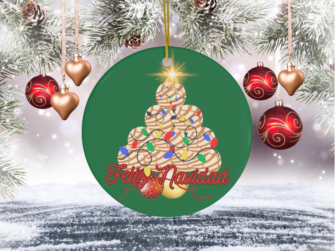 Feliz Navidad Spanish Quote Ornament Sweet Bread Christmas Ornament ...
