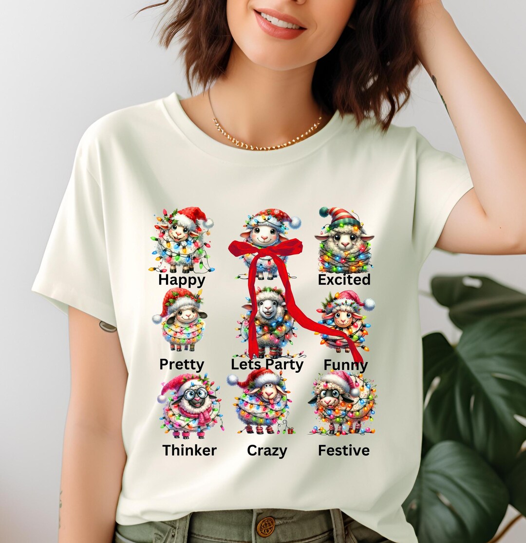 Christmas Senses Shirt Funny Christmas Shirt With Sheep for Gift Plus ...