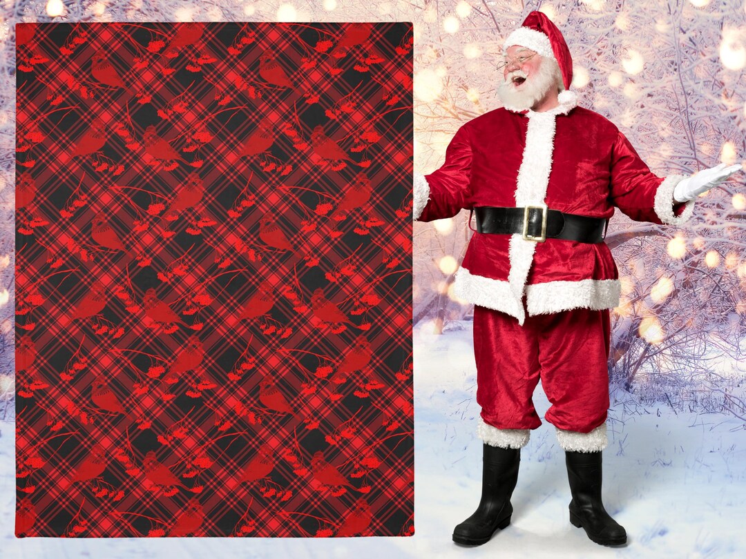 Tartan Checker Blanket Scotland Style Monogram Tartan Throw Christmas ...