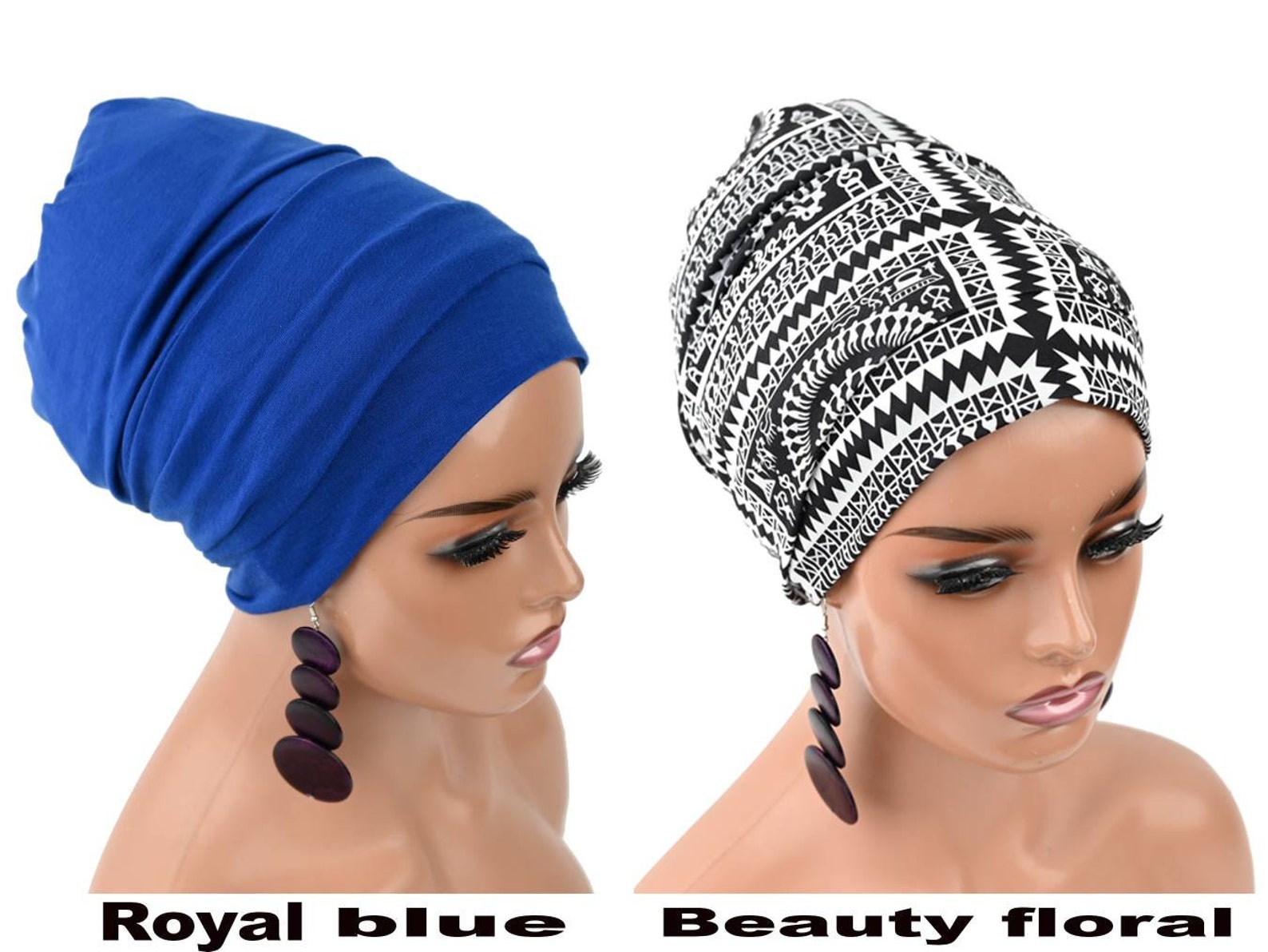 SATIN LINED Pre-tied Turban/slide on Turban Cap/pre-tied - Etsy