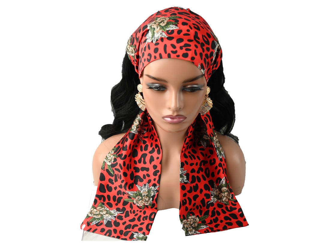 SILKY SATIN Scarf HEADBAND, Soft Edge Scarf, Wide Tie for Afro & Curly ...