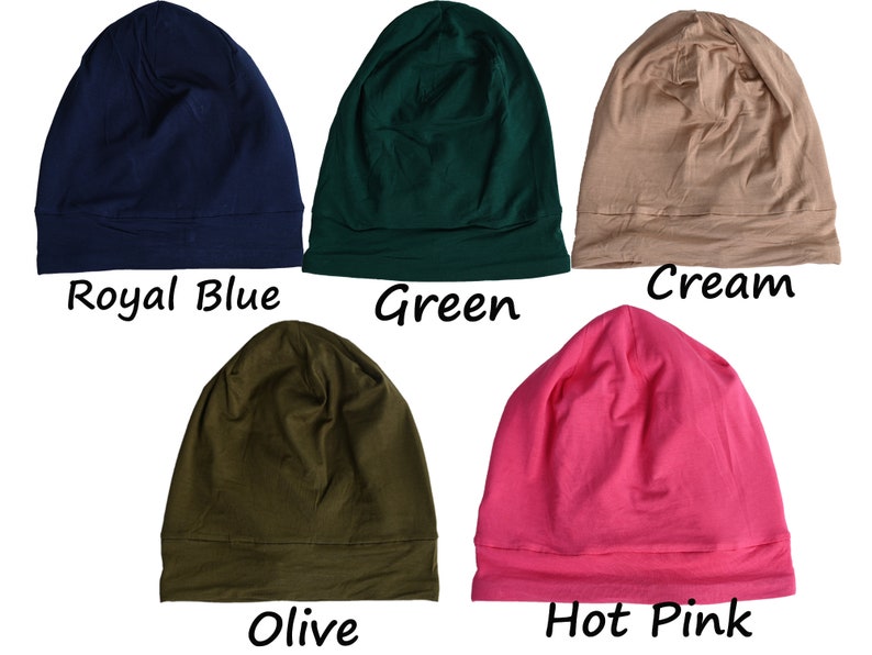 Satin Lined Bamboo Beanie | Adjustable Protective Sleep Cap, Curly Hair ...