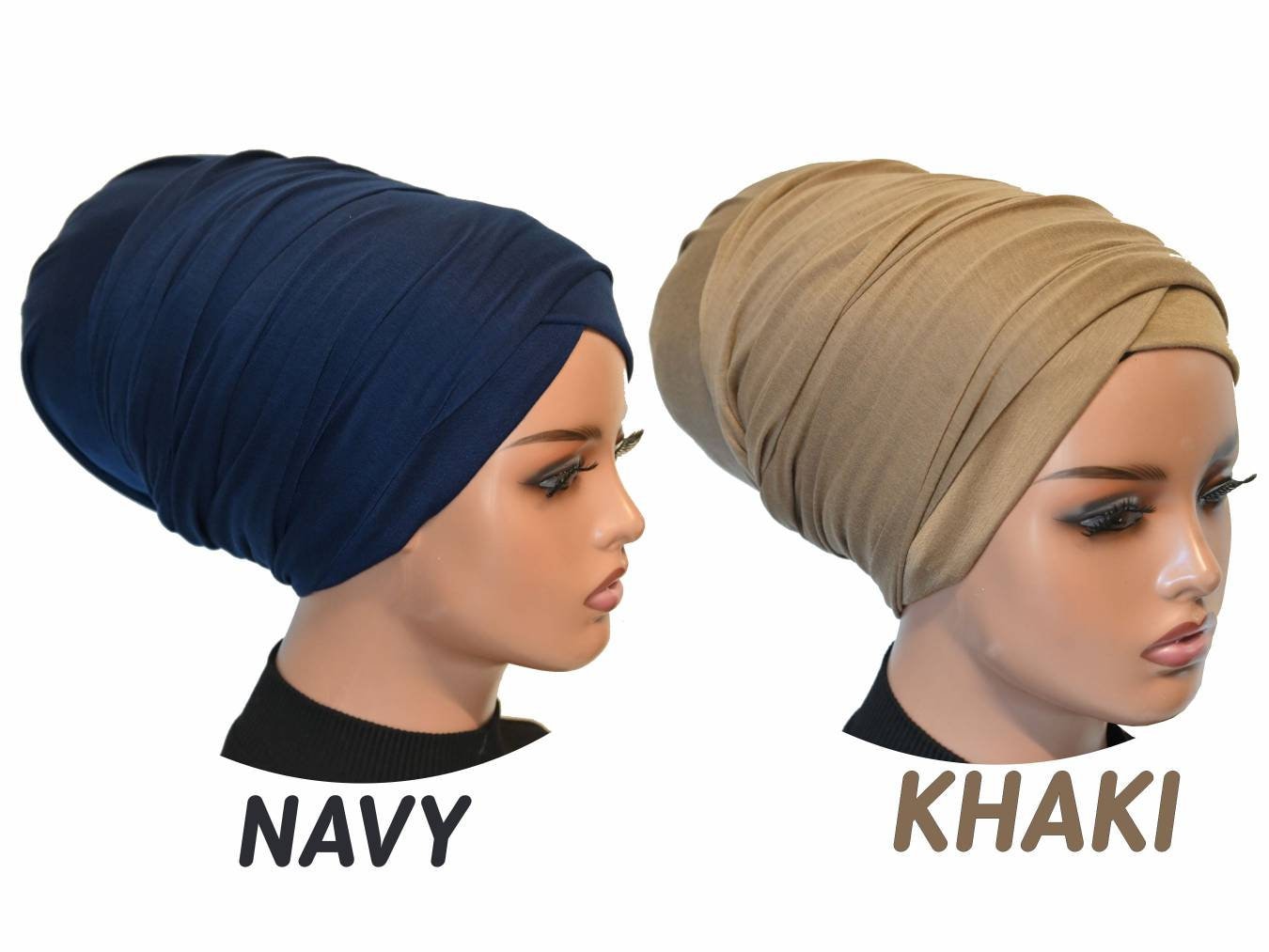 SATIN LINED TURBAN Wrap Pre-tied Turban Flexi Tube Wrap - Etsy