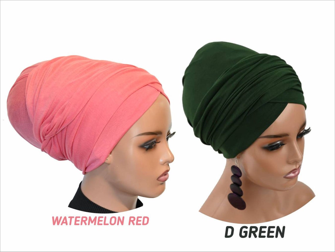 SATIN LINED TURBAN Wrap Pre-tied Turban Flexi Tube Wrap - Etsy