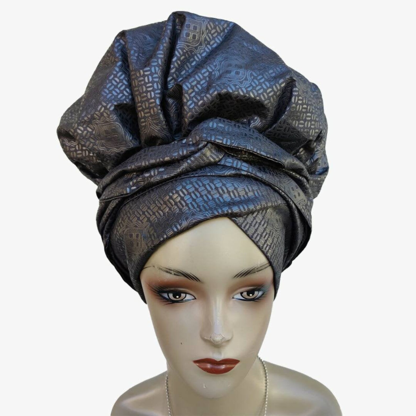 2 WAY SATIN LINED Head Wrap, African Print Head Wear, Scrub Cap, Turban ...
