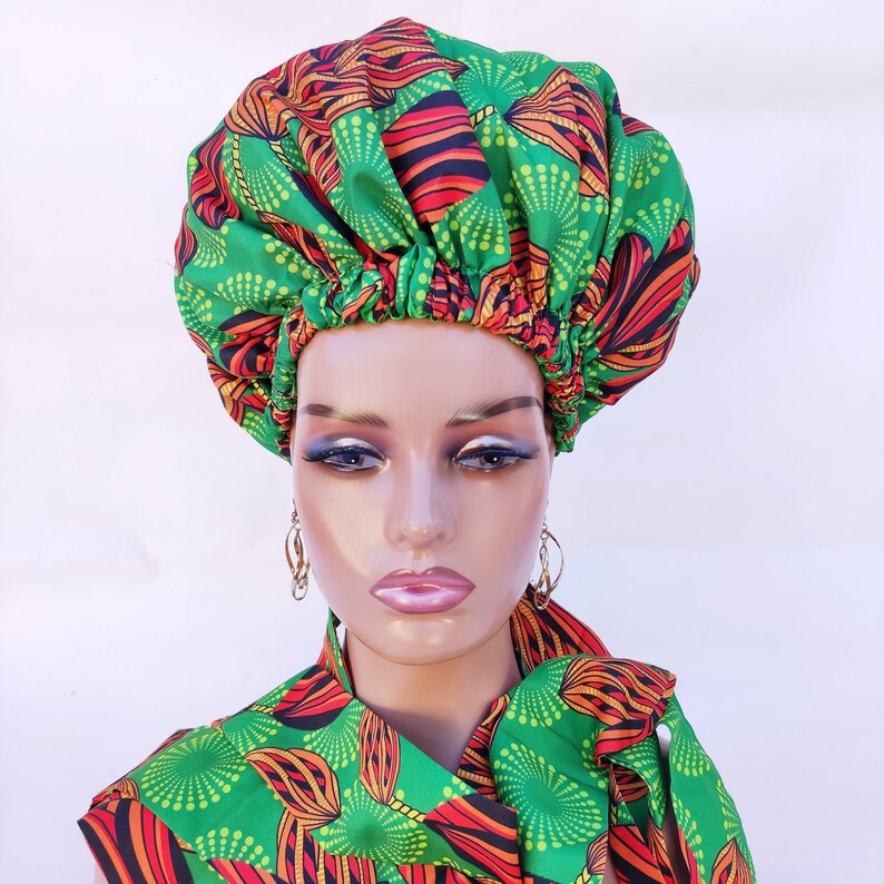 Satin Lined Head Wrap Satin-lined Bonnet Headwrap Pre-tied | Etsy