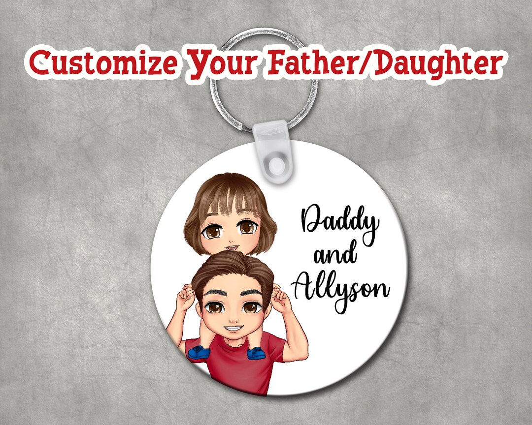 Personalized Key Chain for Dad, Father's Day Gift for Dad, Gift for Dad ...