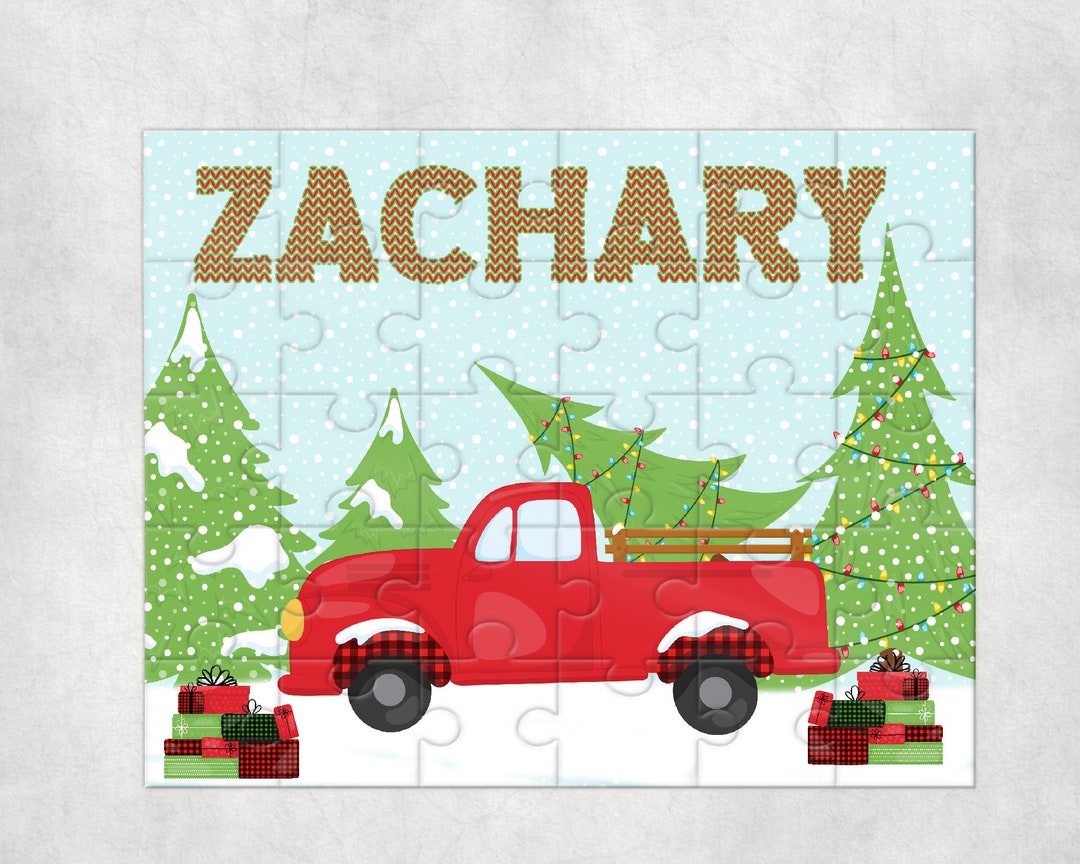 Personalized Christmas Puzzle, Christmas Activity for Kids, Christmas ...