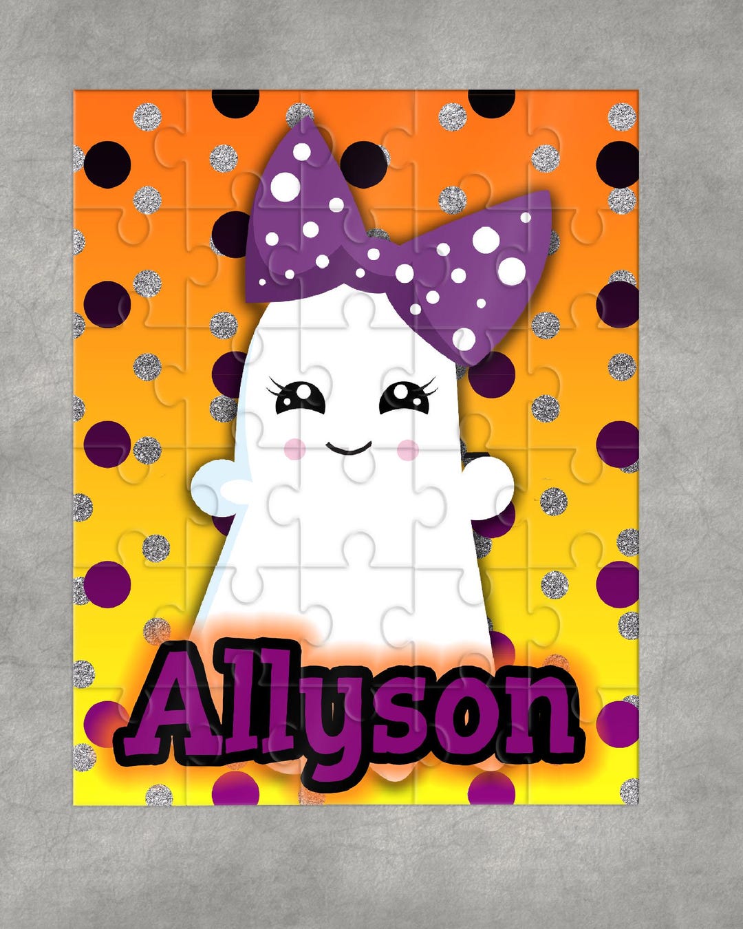 Personalized Halloween Puzzle, Halloween Activity for Kids, Halloween ...