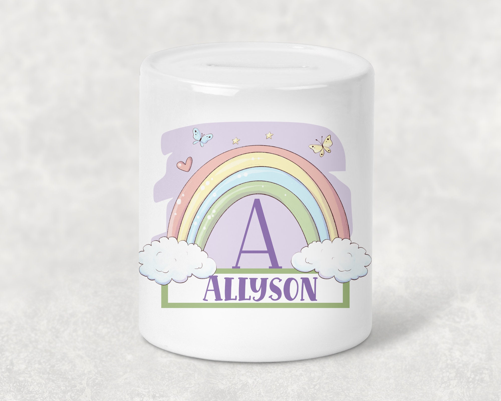 Rainbow Coin Bank Rainbow Piggy Bank Rainbow Gift for Kids - Etsy