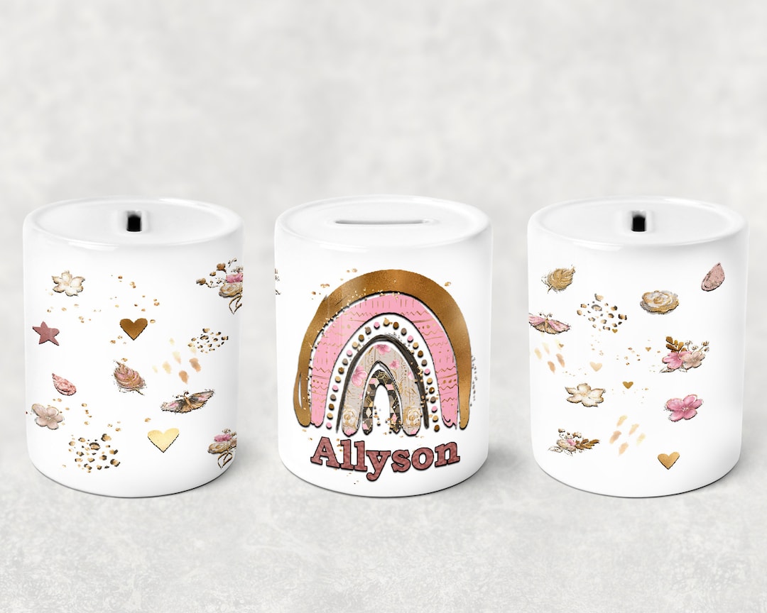 Rainbow Coin Bank, Rainbow Piggy Bank, Rainbow Gift for Kids ...