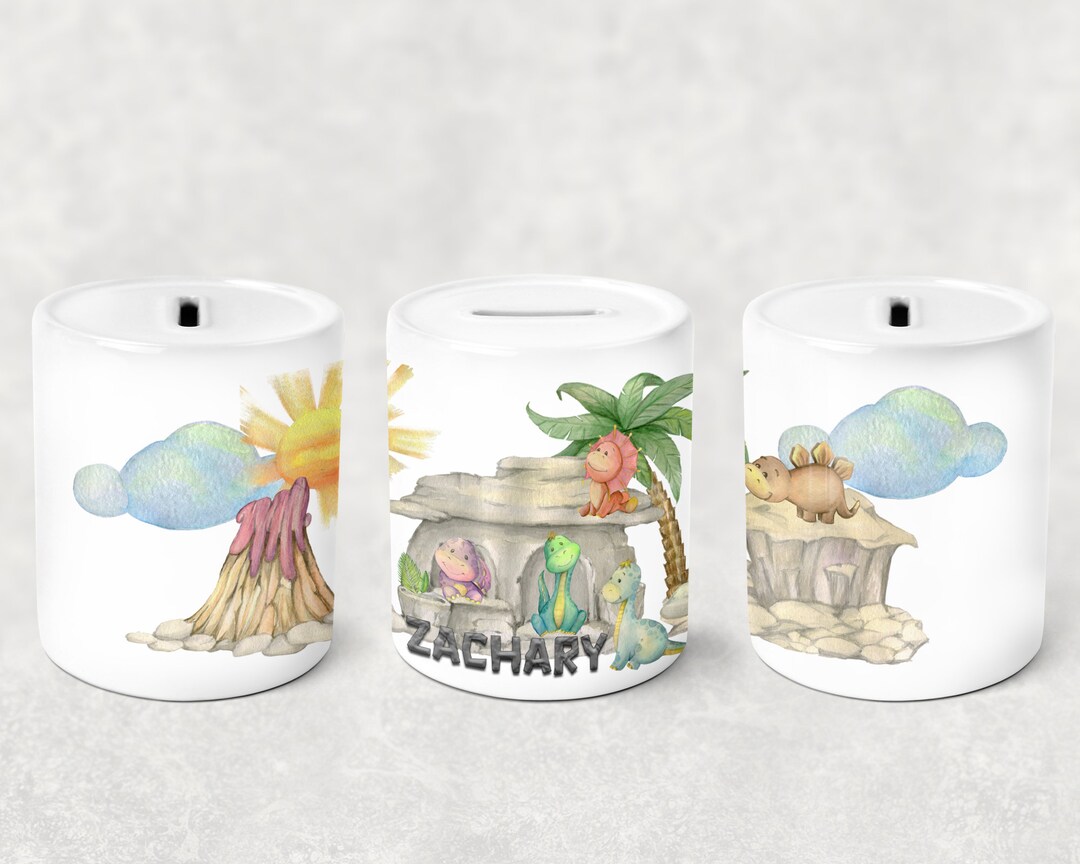 Dinosaur Coin Bank, Dinosaur Piggy Bank, Dinosaur Gift for Kids ...