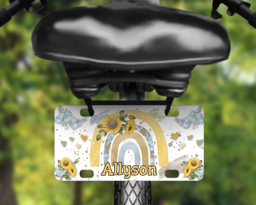 Personalized Bike License Plate, Personalized License Plate for Kids ...
