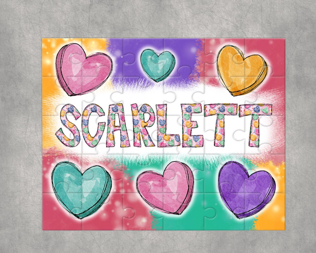 Personalized Valentine's Day Puzzle, Valentine's Day Gift for Kids ...