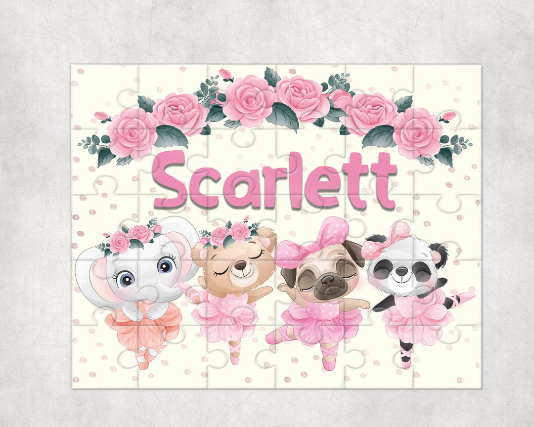 Personalized Puzzle, Ballerina Puzzle , Personalized Puzzles for Kids ...