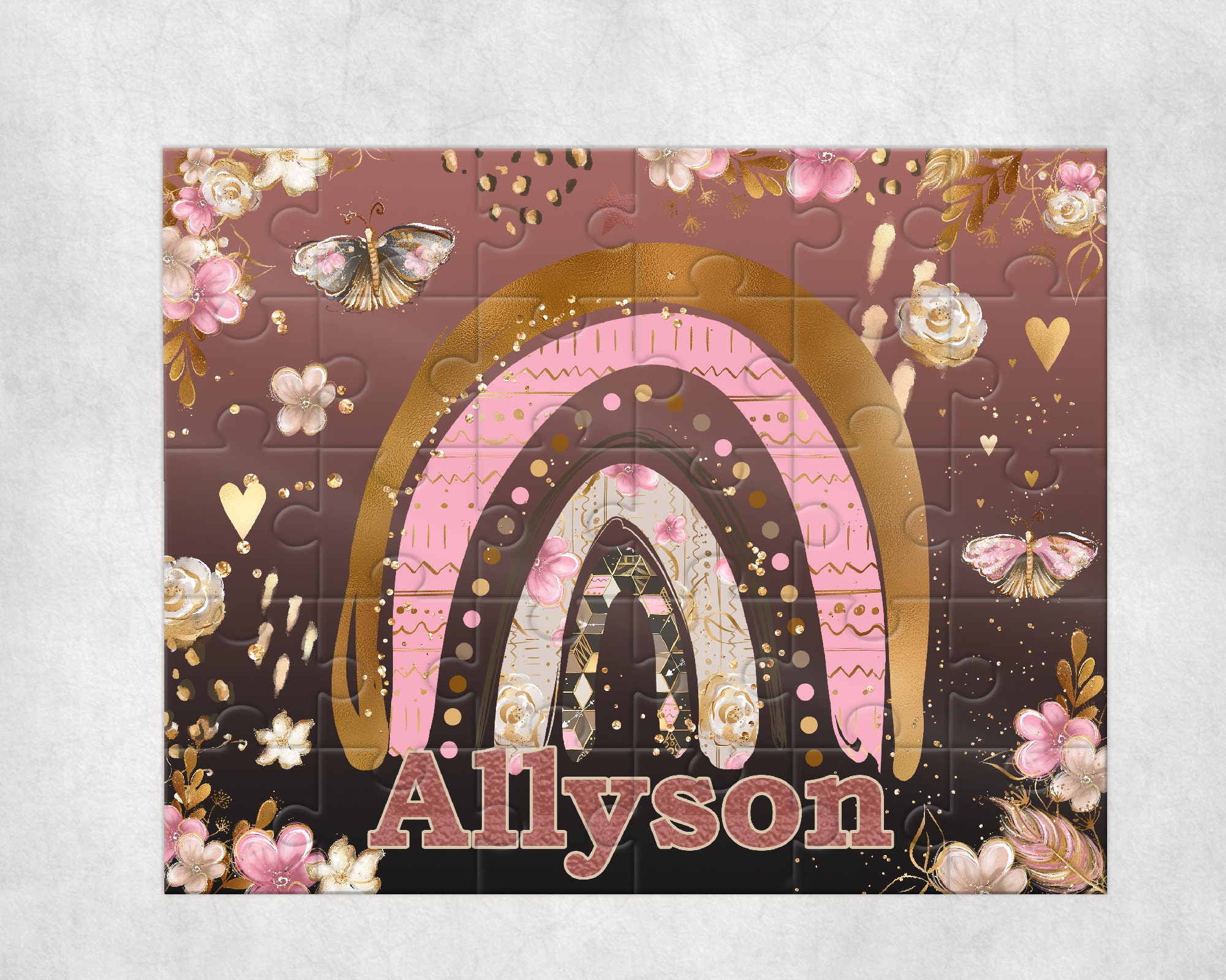 Personalized Kids Puzzle Rainbow Puzzle Birthday gift for | Etsy