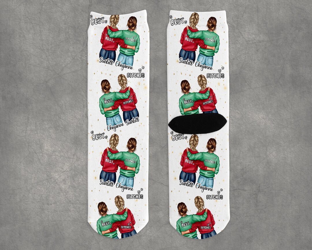 Best Friend Socks, Personalized Socks, Funny Gift for Friend, Best ...